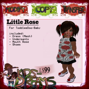 Second Life Marketplace - **Kids Dreams** Little Rose
