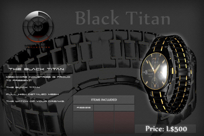 Second Life Marketplace - Black Titan _SPECIAL OFFER, 50% OFF_