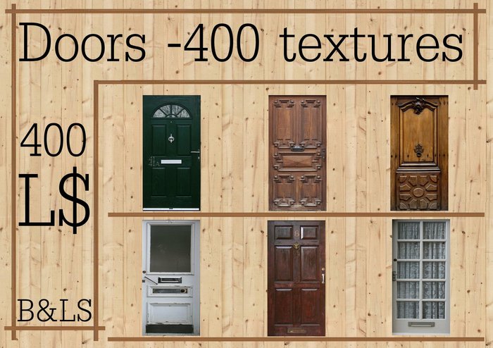 Second Life Marketplace - B&LS - doors - 400 textures