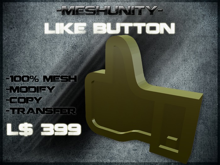 Second Life Marketplace - -MeshUnity- Like Button
