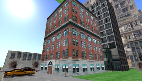 Second Life Marketplace - #Sp 004- 7 Story Old Brick Office Building 3 ...