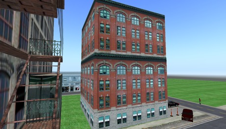 Second Life Marketplace - #Sp 004- 7 Story Old Brick Office Building 3 ...