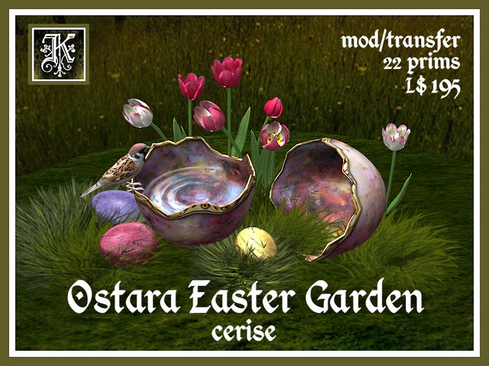 Second Life Marketplace - *Kismet* Ostara Easter Garden - cerise