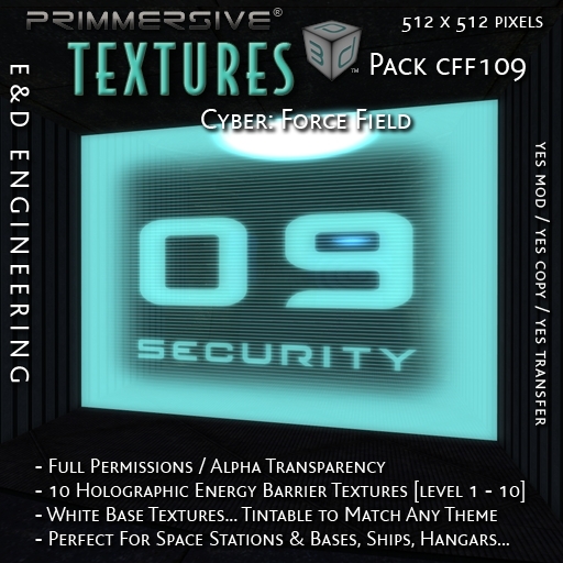 Second Life Marketplace - [CFF109] 10 Security Force Field Checkpoint ...