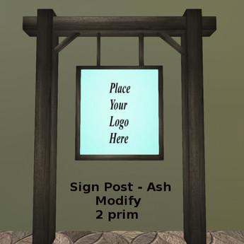 Second Life Marketplace - Sign Post 1 Arch - Ash