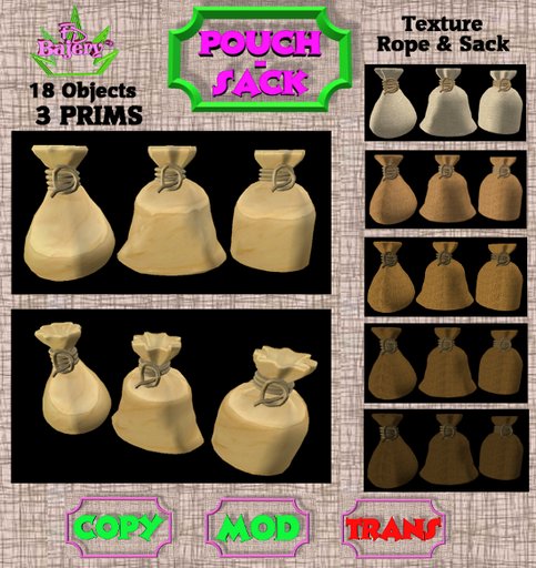 Second Life Marketplace - Pouch - Sack - Bag - Purse kit