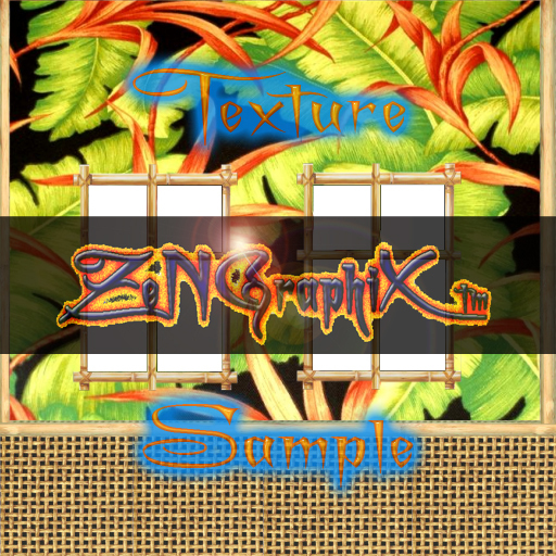 Second Life Marketplace - [ZeNGraphiX] Tropical Hut textures-wallpaper ...