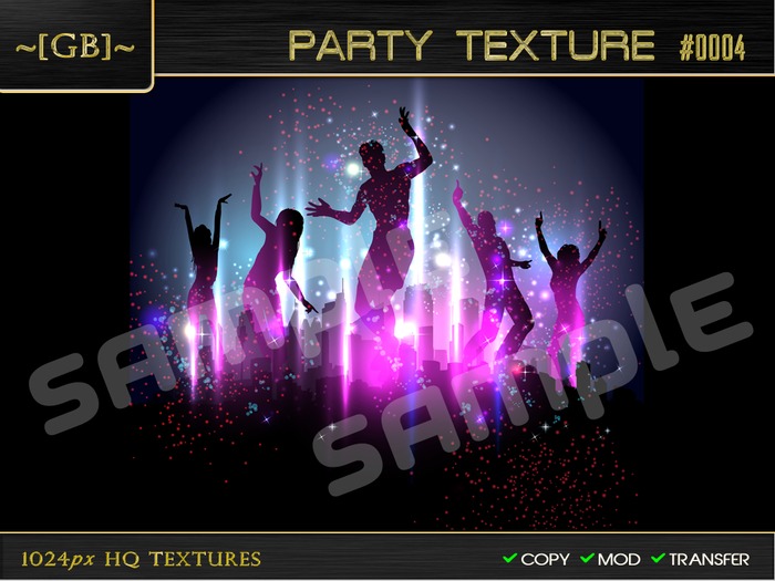 Second Life Marketplace - ~ [GB] Textures HQ ~ 00004 - Party Texture #0004