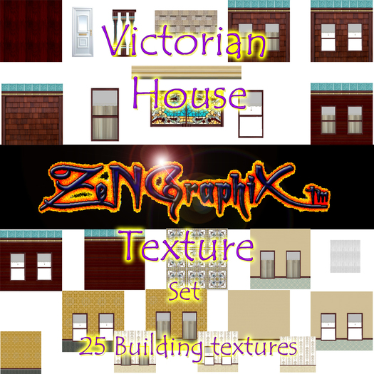 Second Life Marketplace - [ZeNGraphiX] Victorian House Texture set