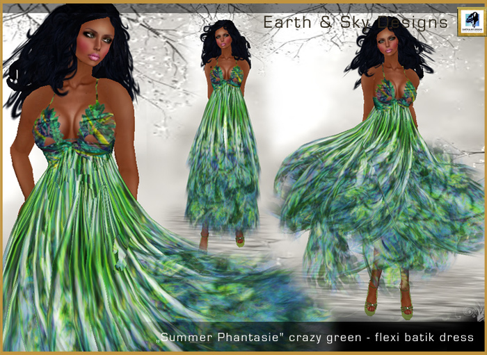 Second Life Marketplace - Summer Phantasie crazy green - Earth & Sky ...