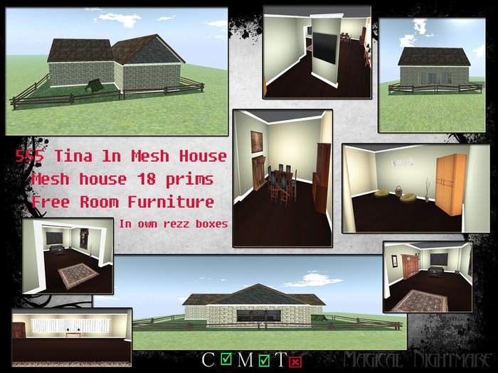 Second Life Marketplace - 555 Tina Ln Mesh House by Tina