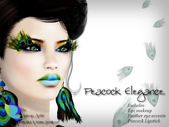 Second Life Marketplace - [MA] Peacock Elegance Makeup Kits