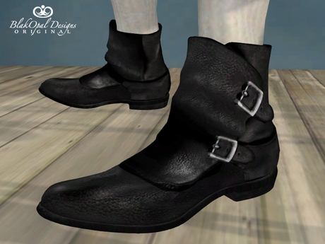 Second Life Marketplace - Ankle Wrap Boots For Men - DEMO [Fitted Mesh]