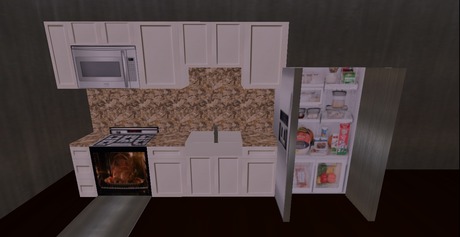 Second Life Marketplace - Devon Kitchen 6 white cabinets