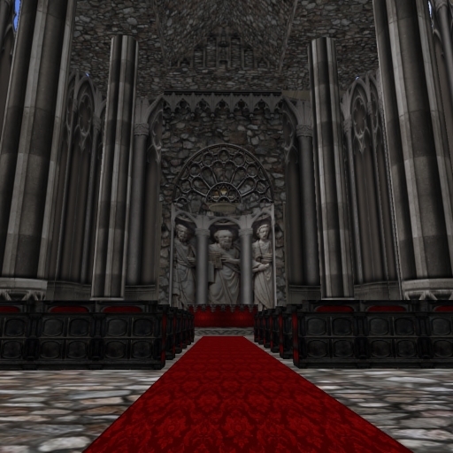 Second Life Marketplace - Gothic Cathedral Dark Church Wedding Chapel ...