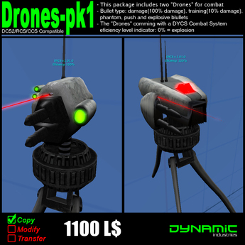 Second Life Marketplace - DRONES-PACKAGE 1