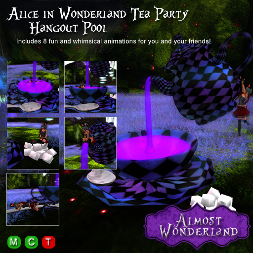 Second Life Marketplace - Alice in Wonderland Tea Party Hangout Pool