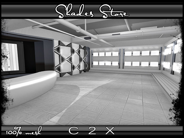 Second Life Marketplace - ~C2X~ Shades of White Commercial Store [MESH]
