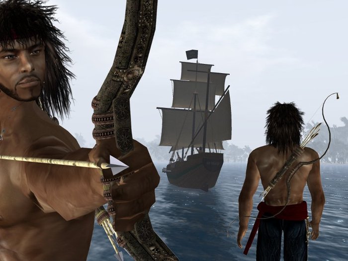 Second Life Marketplace - Hell's Sisters - Pirate Bow SPD 1.0