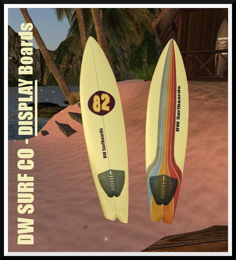 Second Life Marketplace - Display surfboards DW Surf