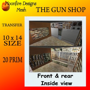 Second Life Marketplace - The Gun Shop - 20 prim - 10 x 14