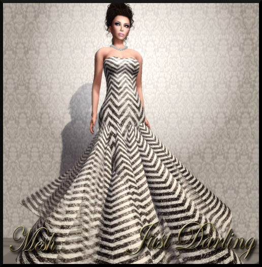 Second Life Marketplace - ::Just Darling:: Laura *MESH* Dress Fat Pack
