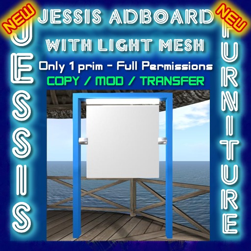 Second Life Marketplace - Jessis Adboard - Landmark Giver with Light