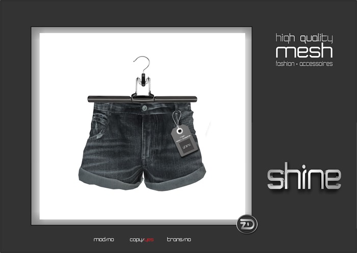 Second Life Marketplace - shine by [ZD] - MESH - Denim Shorts