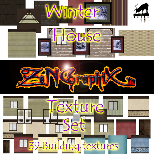 Second Life Marketplace - [ZeNGraphiX] Winter House Texture set