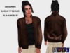 Second Life Marketplace - .:MooZ:. KEAN Mesh Mens Leather Jacket Dark Brown