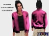 Second Life Marketplace - .:MooZ:. KEAN Mesh Mens Leather Jacket Pink