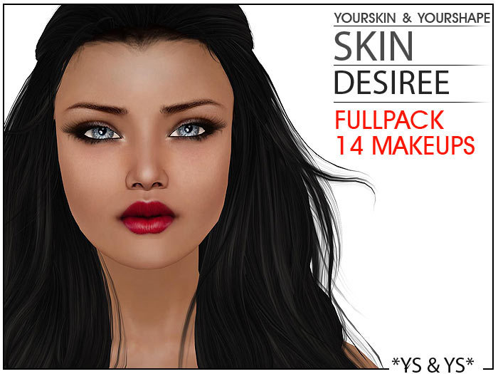 Second Life Marketplace - *YS&YS* FullPack Desiree Skin - 14 Makeups