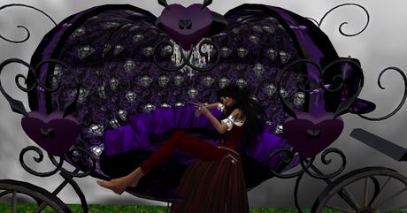 Second Life Marketplace - gothic purple buggy cuddles