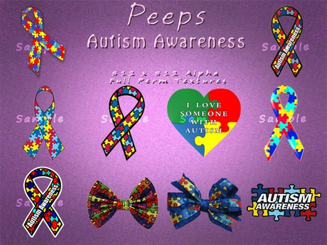 Second Life Marketplace - Peeps Textures Autism Awareness