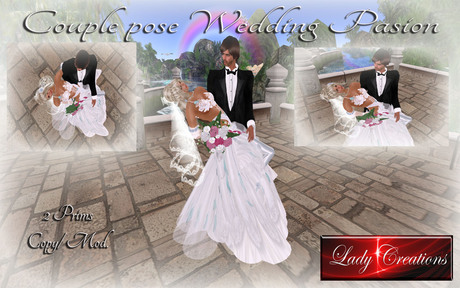 Second Life Marketplace - Lady Creations - Couple pose Wedding Pasion