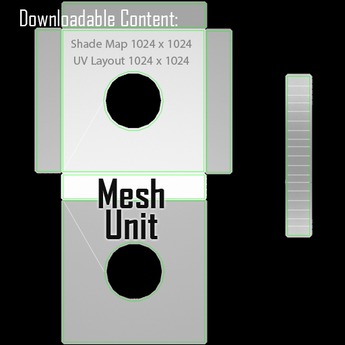 Second Life Marketplace - Mesh Unit: Full Perm Multi-purpose compound shape#1 (multi-face ...