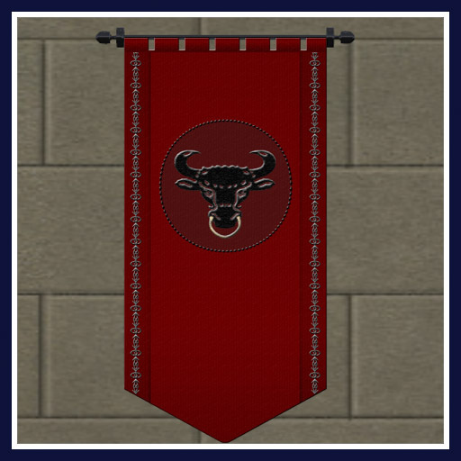 Second Life Marketplace - Bull's Head Wall Banner 001