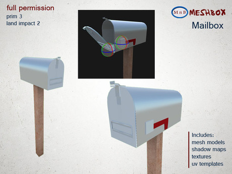 Second Life Marketplace - *M n B* Mailbox (meshbox)