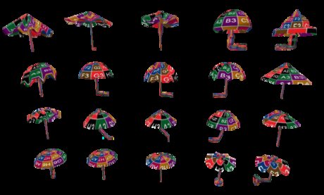 Second Life Marketplace - UMBRELLA CANOPY LAMP LANTERN STYLE SCULPTED ...