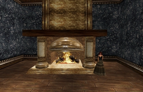 Second Life Marketplace - ~H&H~ Baroque Manor Fireplace