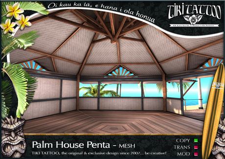 Second Life Marketplace - Tiki Tattoo - COPY - Palm House Penta ...
