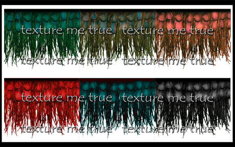 Second Life Marketplace - peacock feather trim / fringe textures