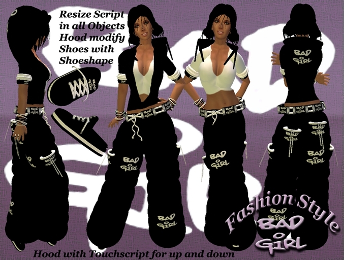 Second Life Marketplace - Bad Girl Complete-Outfit long weiss Dance ...