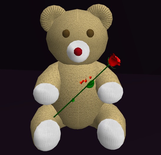 Second Life Marketplace - Bear love gift (hearts) with rose