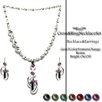 Second Life Marketplace - **Feel**Cross&RingNecklaceSet