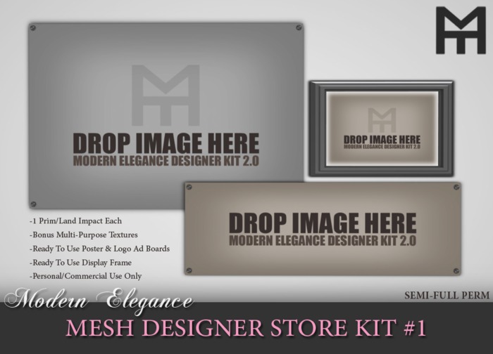 Second Life Marketplace - MESH Designer Store Kit #1 (2.0)