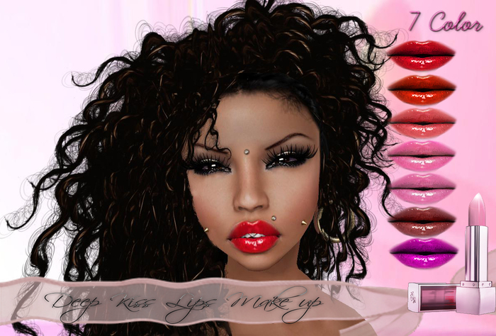 Second Life Marketplace - Deep Kiss Lips Makeup Set