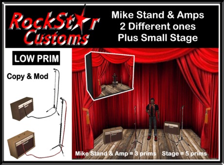 Second Life Marketplace - Mike Stands & Stage