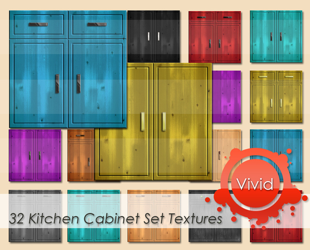Second Life Marketplace - vivid - cabinet textures pack2