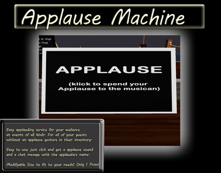 Second Life Marketplace - ASL Applause Machine